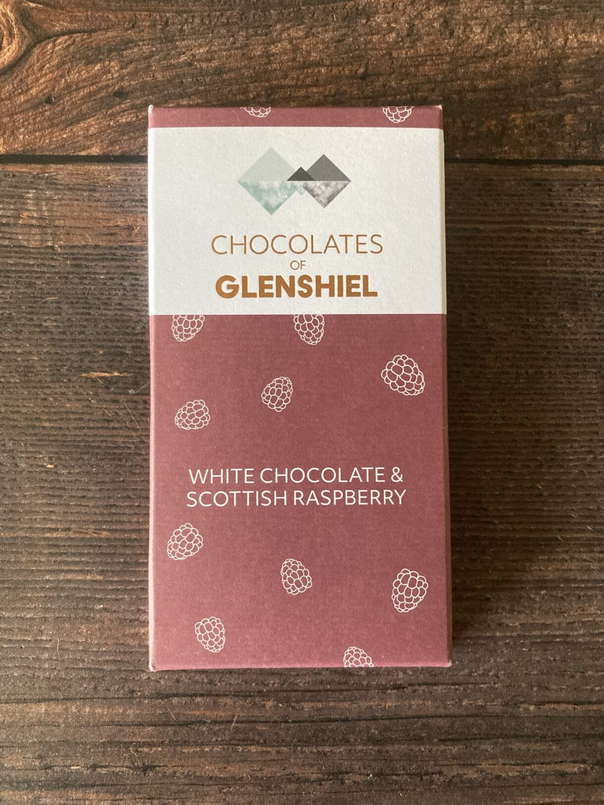 White Chocolate and Scottish Raspberry Bar by Chocolates of Glenshiel ...