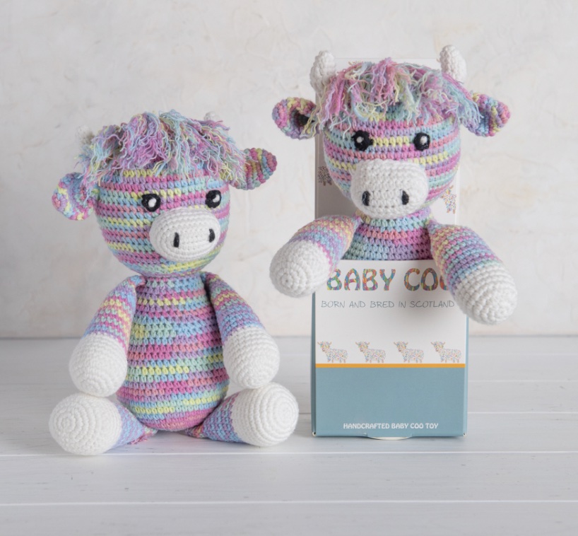 Crocheted Baby Coo Toy by Hairy Coo - Billiedoo